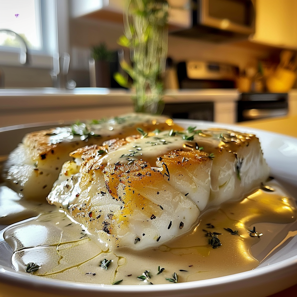 Elevate Your Dinner with Baked Cod in Creamy Sauce