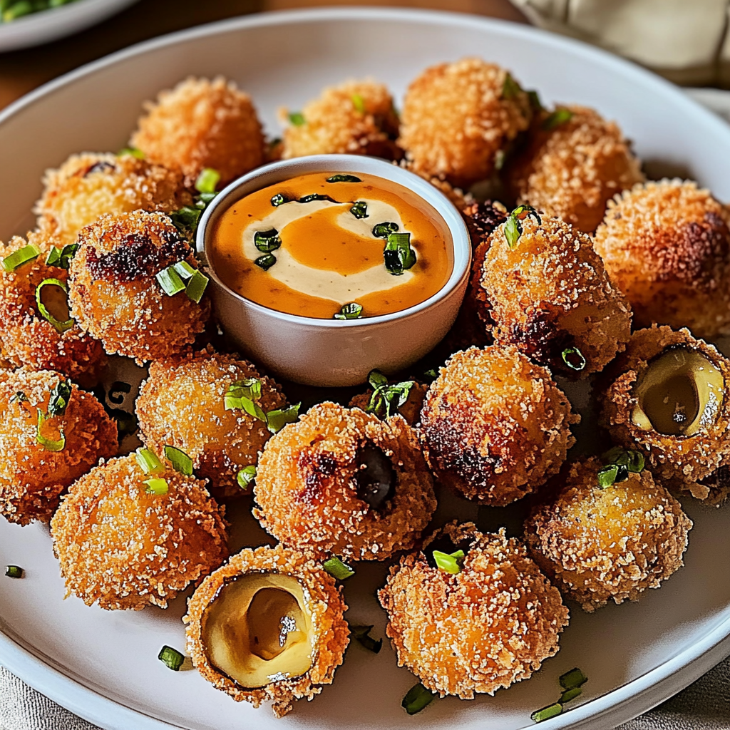Irresistible Pimento Cheese Fried Olives